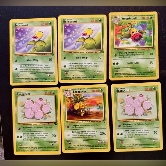 Pokemon | Other | Pokemon Trading Cards Green And Yellow | Poshmark